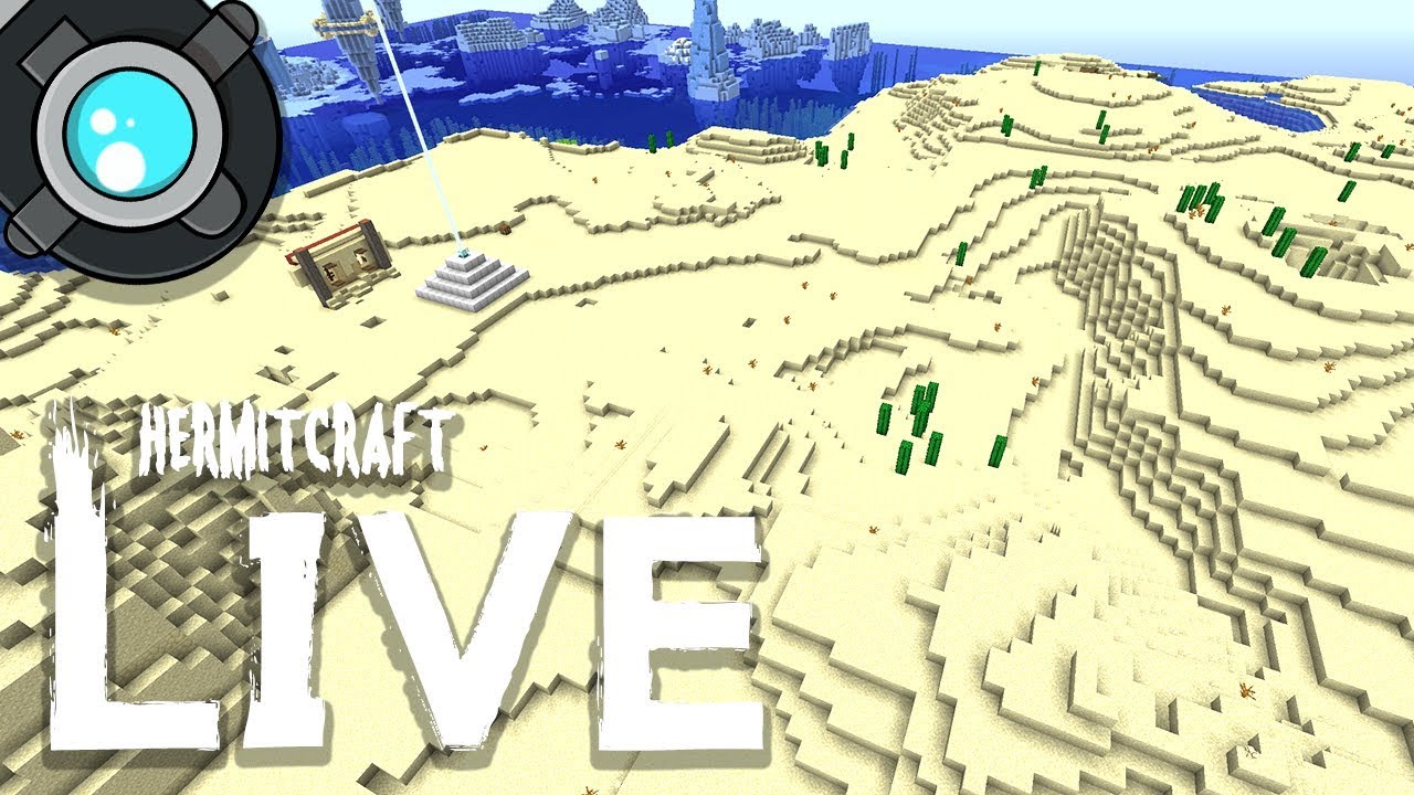HermitCraft 6: LIVE | Start of the sandy kingdom! - YouTube