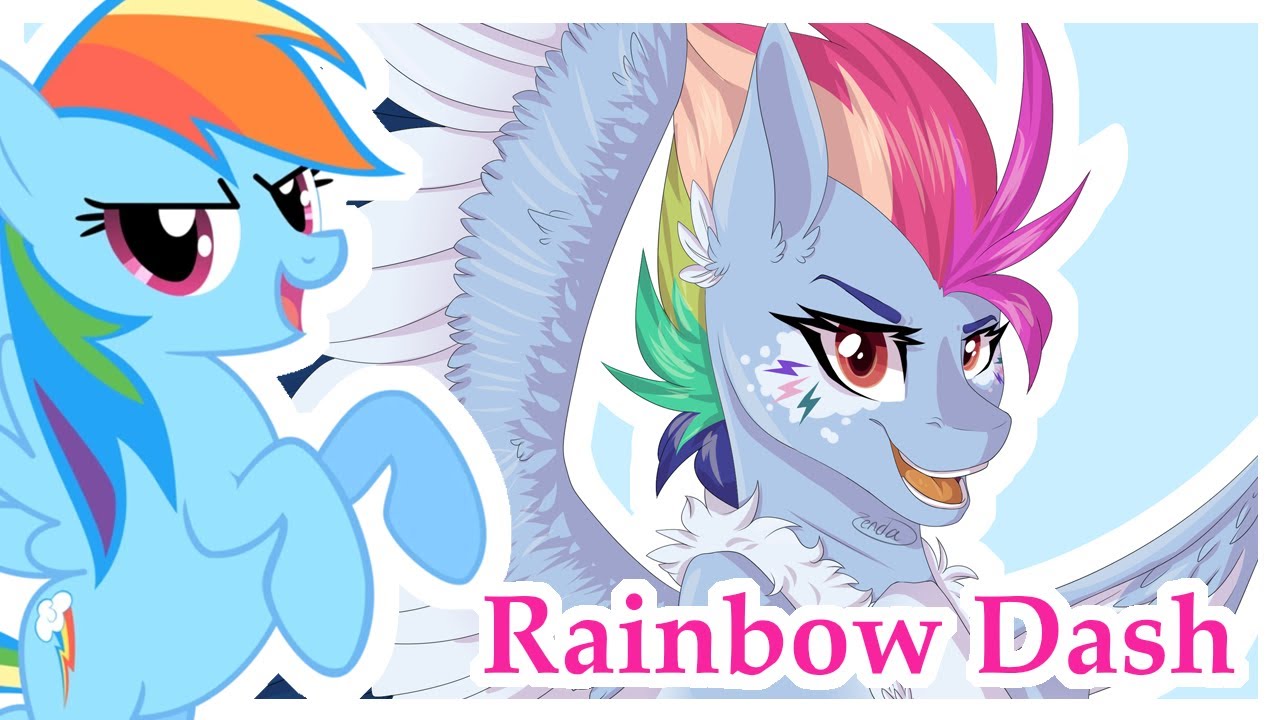 Rainbow Dash Redesing [Speedpaint] - YouTube