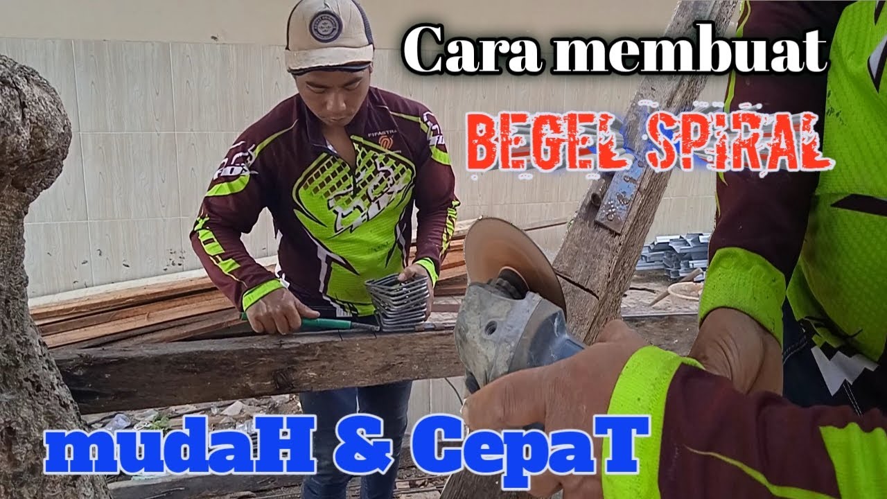 Cara membuat begel spiral yang cepat - YouTube