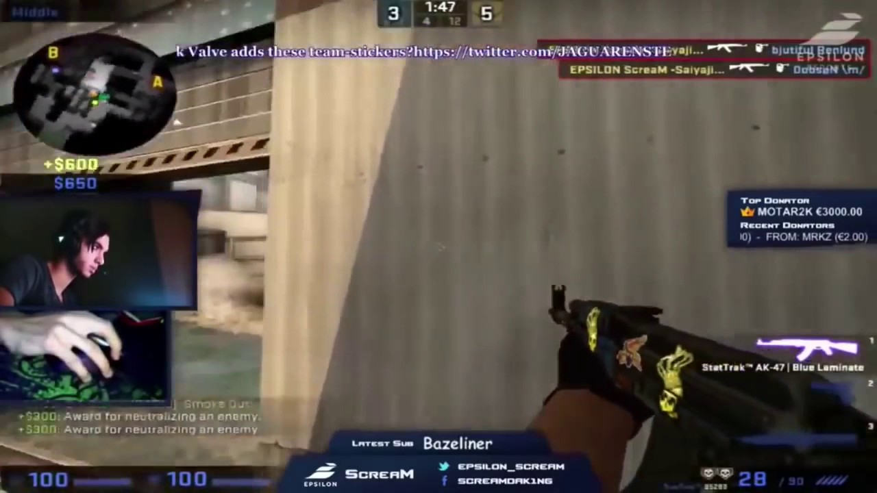 [CSGO] 2017 Best of Scream skill #1TapElite - YouTube