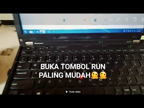 Cara mudah buka tombol RUN pada komputer - YouTube
