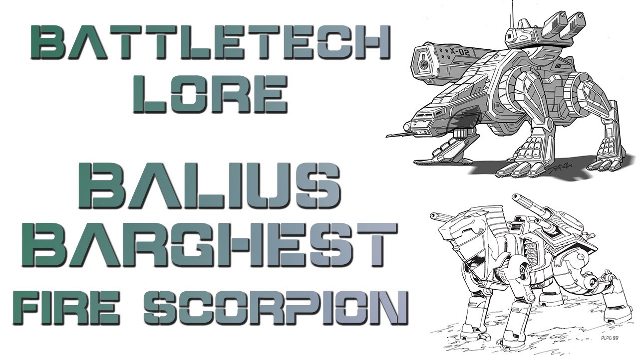 Battletech Lore - Quad Heavy Battlemechs (Balius, Barghest, Fire ...