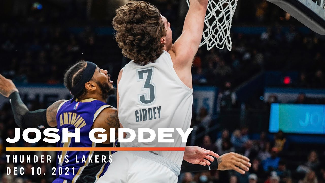 Highlights | Josh Giddey vs Lakers 12/10/2021 - YouTube