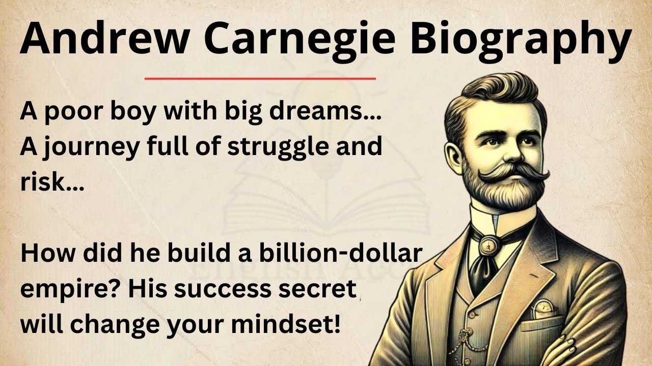 Andrew Carnegie Biography || Learn English Through Story Level 2 💰 ...