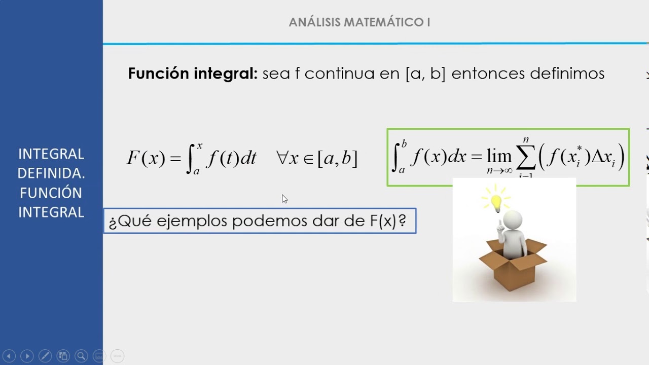 Función integral. Definición y algunos ejemplos - YouTube