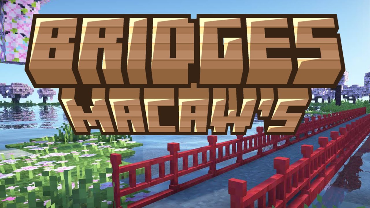 Macaw's Bridges mod in Minecraft - YouTube