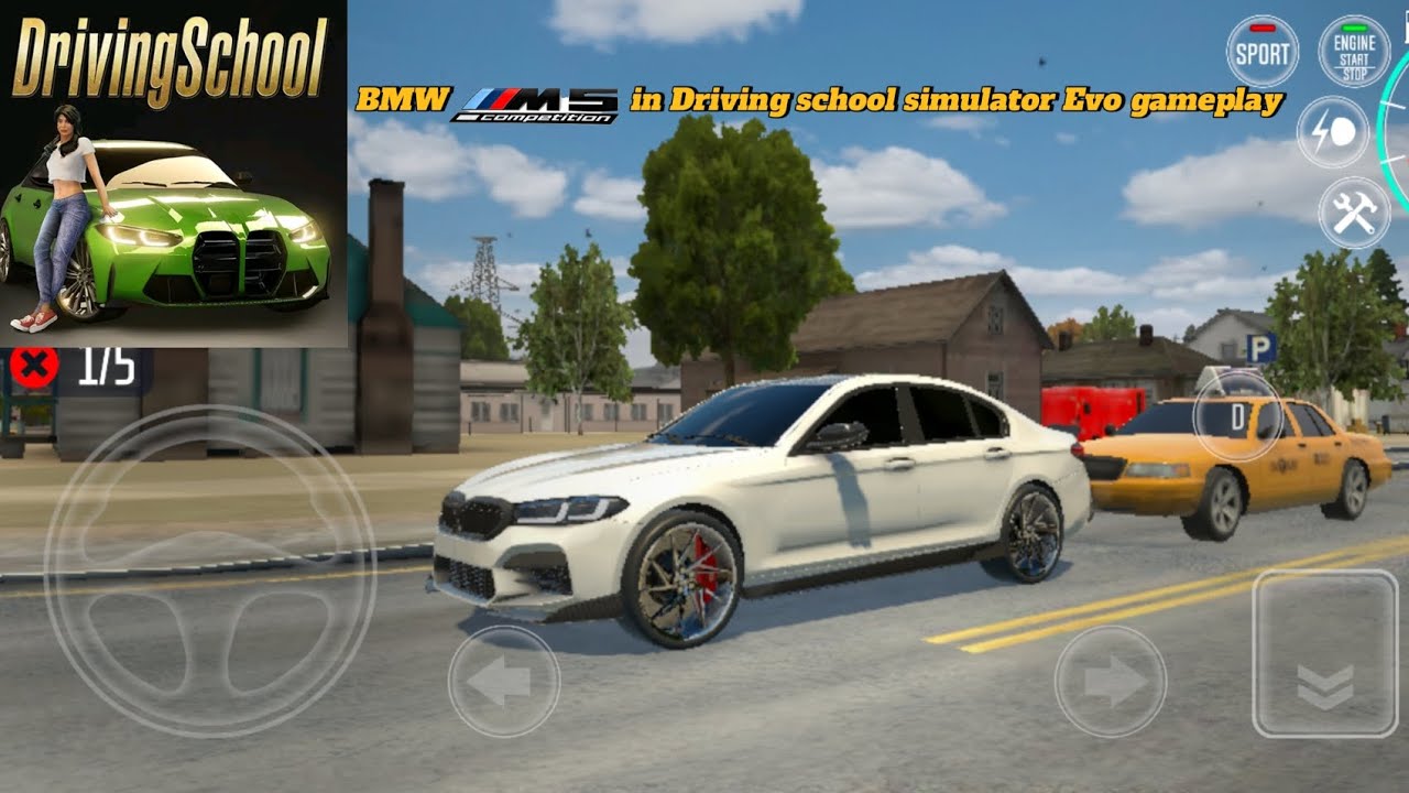 (Part 8)BMW M5 in Driving school simulator Evo gameplay new game👌 - YouTube