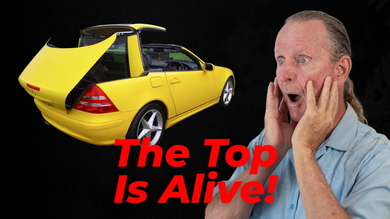 After more than 6 weeks they finally fixed my SLK’s top, sort of! - YouTube