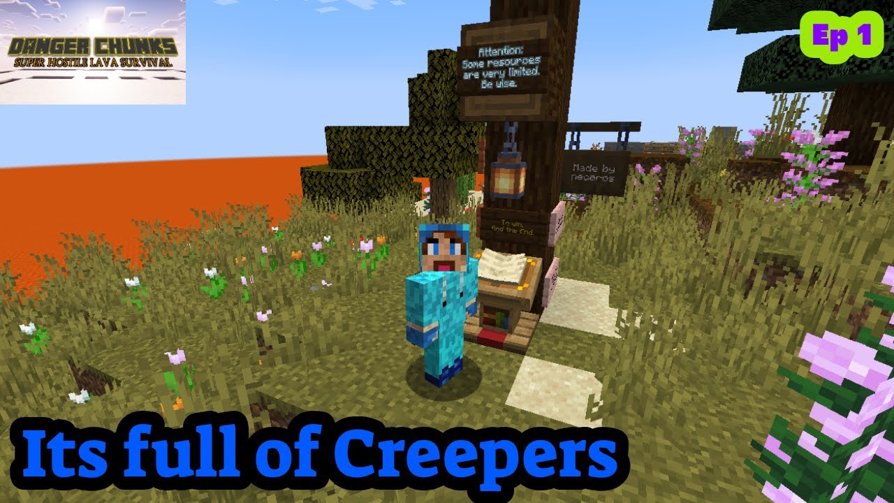 Its full of creepers || Danger Chunks || Minecraft Survival Maps - YouTube