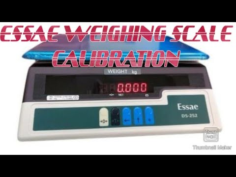 Essae DS 852 Electronic weighing machine setting calibration/ Essae DS ...