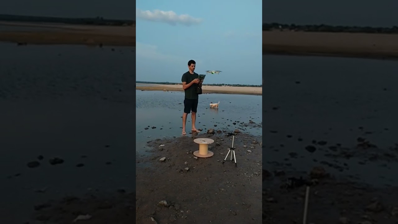 Drone DJi Mini 2 voando na praia treinando voo com Drone J Drones canal YouTube #shorts - YouTube