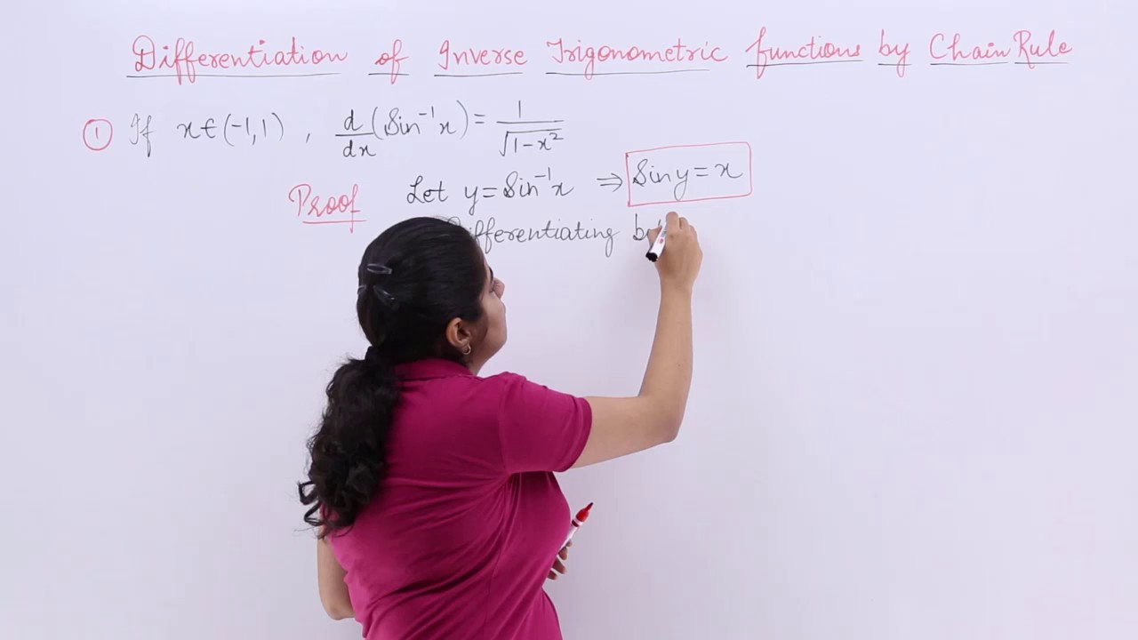 Class 12th Sin Inverse X Continuity And Differentiability