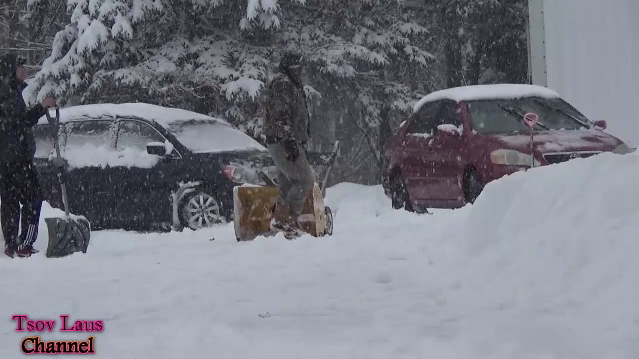 Heavy Snow On North USA Jan, 2017 - YouTube