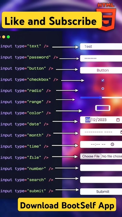 Introduction to HTML game changer HTML input types #shortsfeed #shorts #html #coding # ...