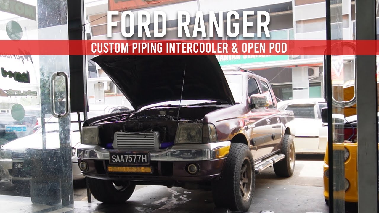 Ford Ranger | Custom Intercooler Piping & Open Pod Air Filter - YouTube