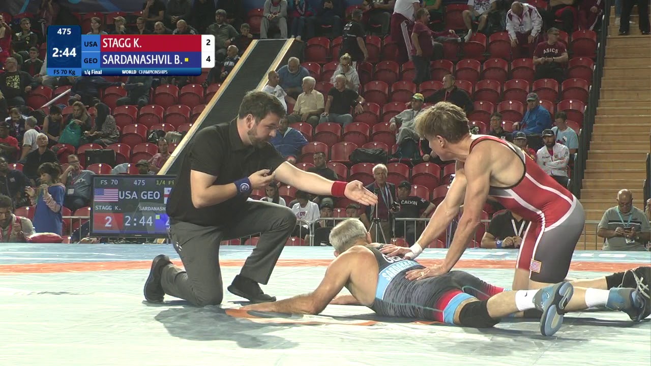 1/4 FS - 70 kg: K. STAGG (USA) v. B. SARDANASHVIL (GEO) - YouTube