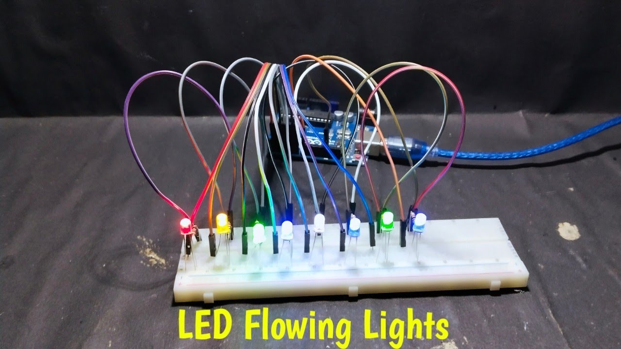 How To Make LED Flowing Light. - YouTube