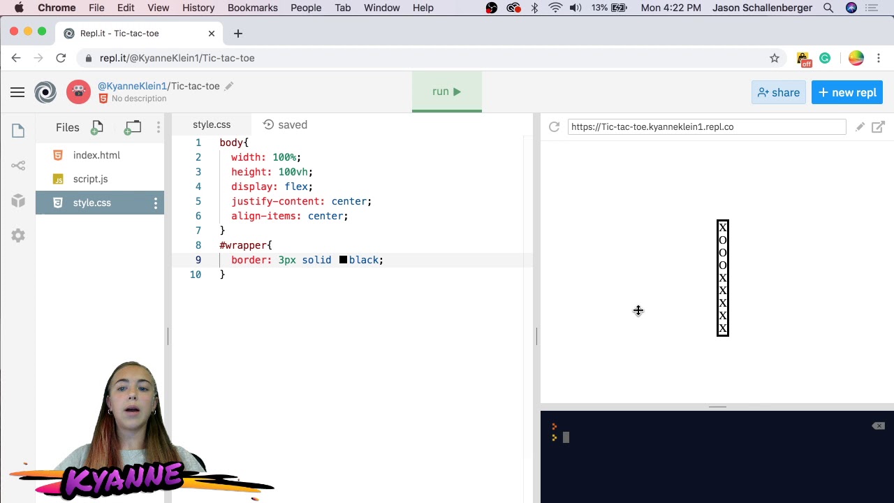Build Tic-Tac-Toe with HTML and CSS | Kyanne - YouTube