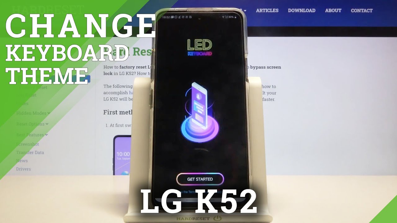 How to Install LED Keyboard in LG K52? Change Keyboard Theme - YouTube