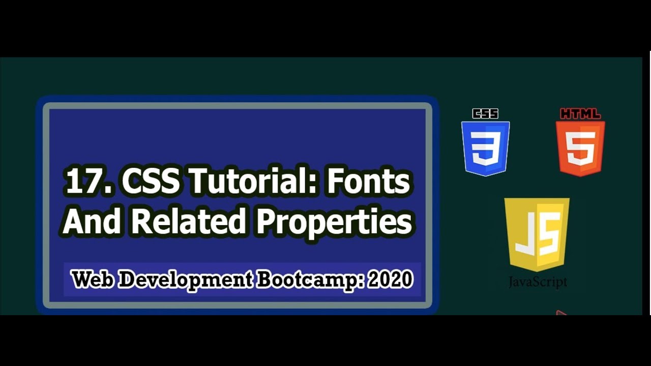 CSS Tutorial Fonts In CSS #Web Dev Tute#webdevelopment,#JavaScript,# ...
