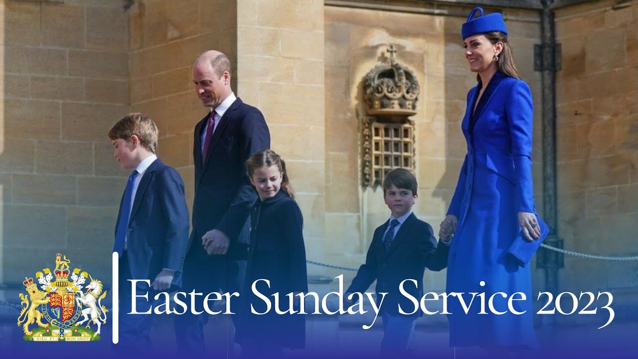The Royal Family attend the Easter Sunday at St. George’s Chapel ...