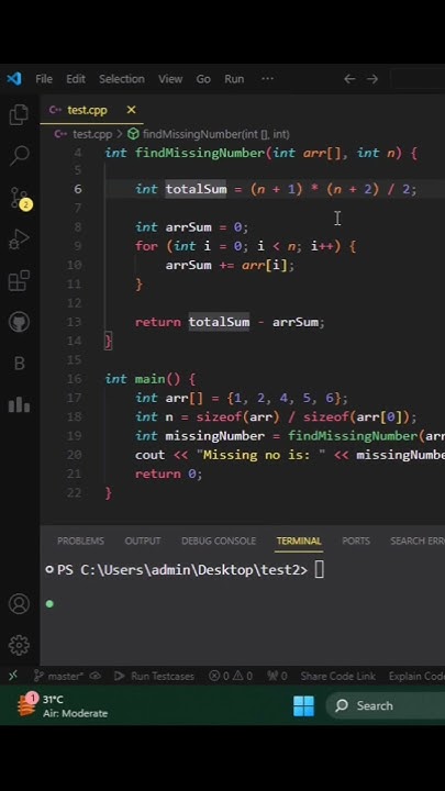 Find Missing Number In Arrayjavascript Dsa Dsaalgo Nodejs Htmlcsswebsite Jstutorial