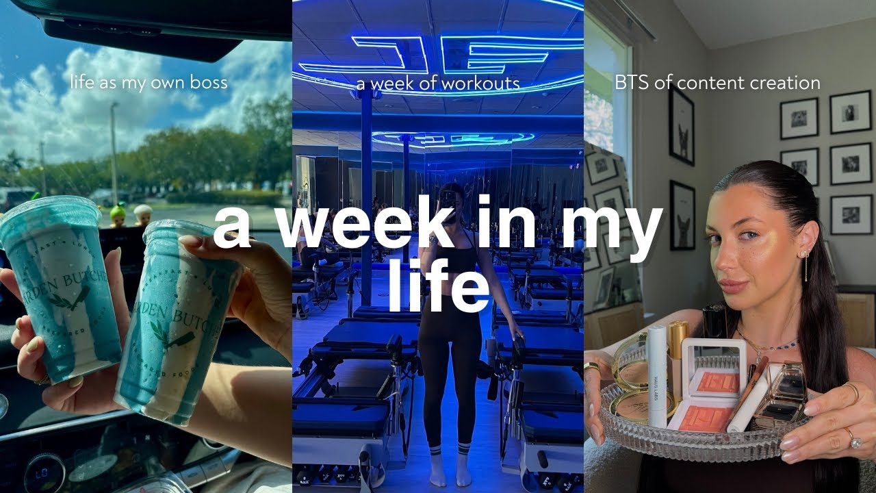 a week in my life as my own boss - bts of content creation, a week of ...