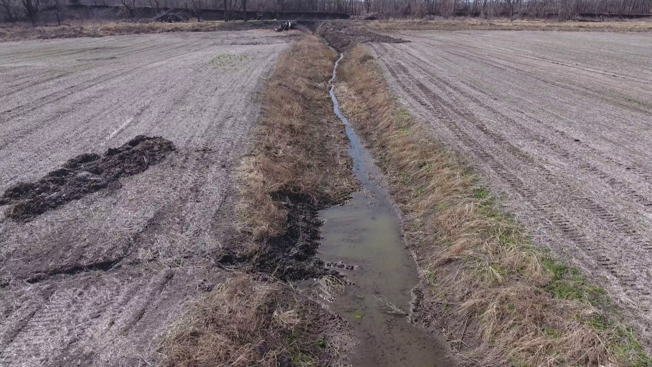 250 Ac Buchanan Co ditch Silt 3/22/17 - YouTube