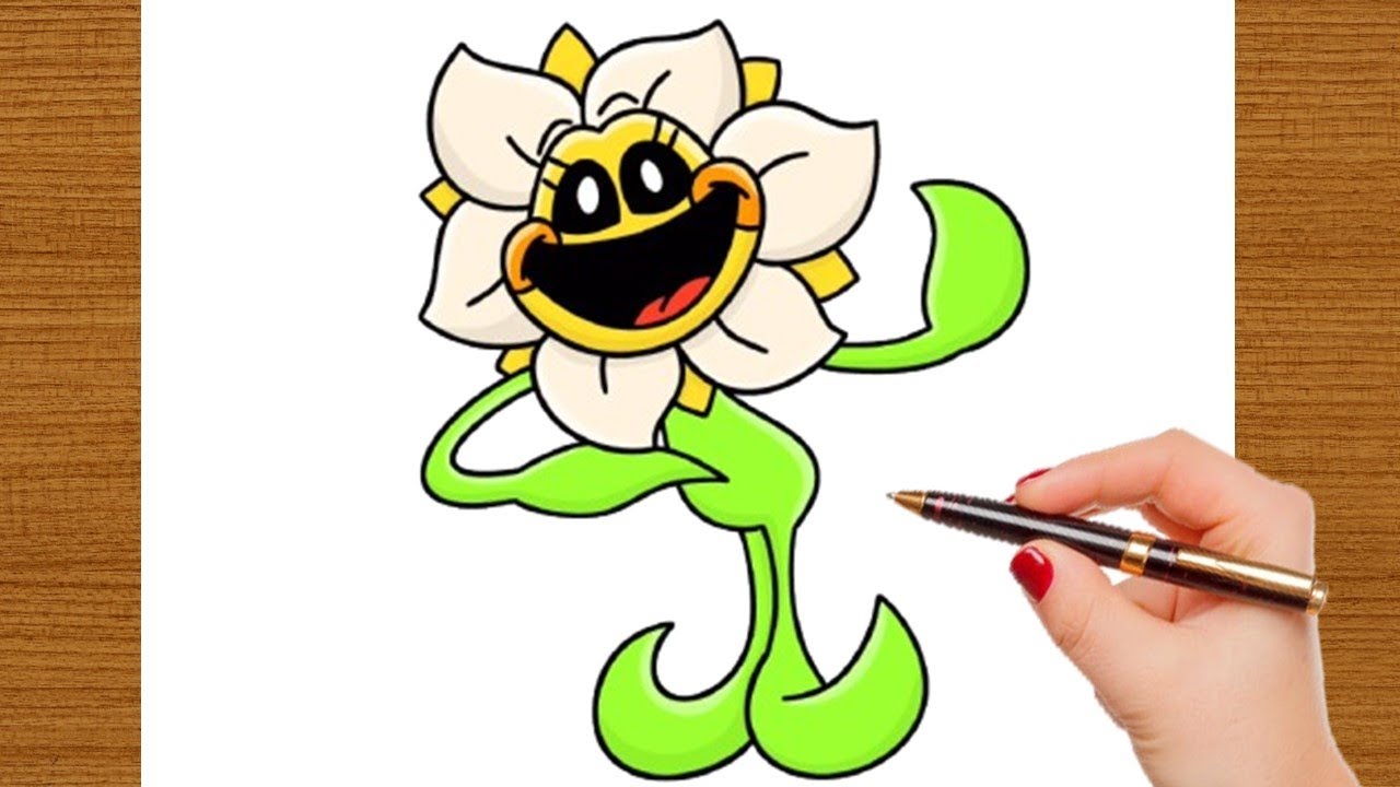 How To Draw Daisy As A Smiling Critter Poppy - YouTube