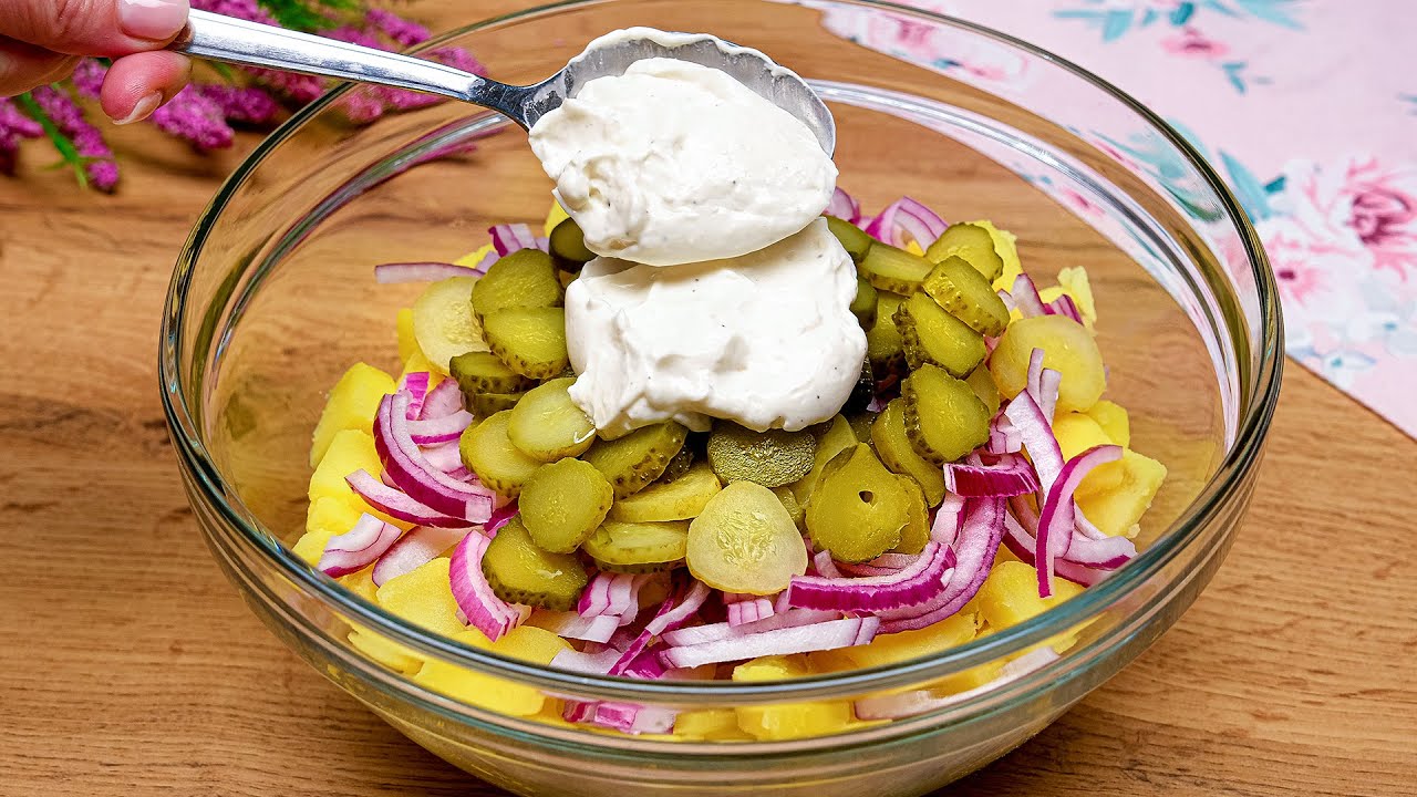 Der leckerste deutsche Salat! Das Rezept meiner Oma überraschte alle ...