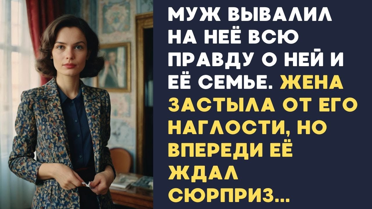 💢 Муж вывалил на неё всю правду о ней и её семье Жена застыла от его