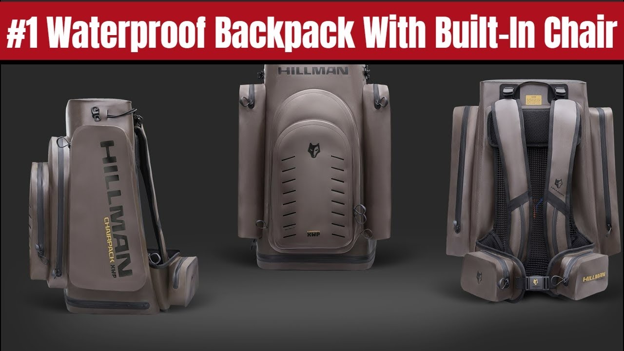 The Ultimate Waterproof Backpack With Built-In Chair! Hunting & Outdoor ...