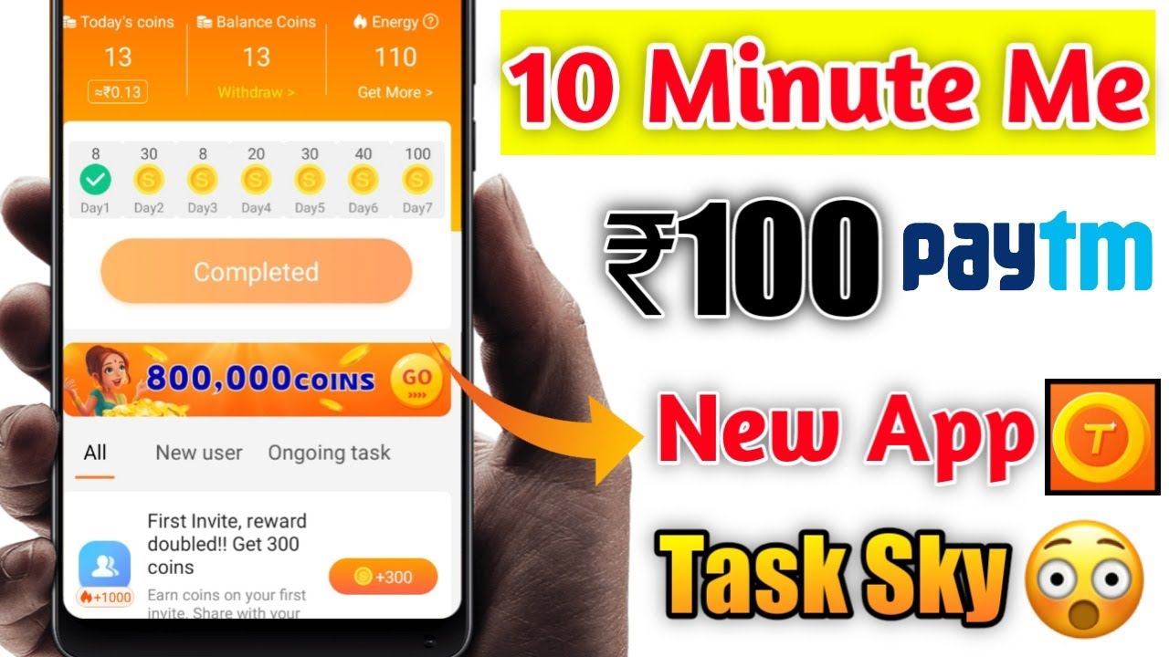 Task sky App Se Paise Kaise Kamaye || How To Earn Money In Task sky ...