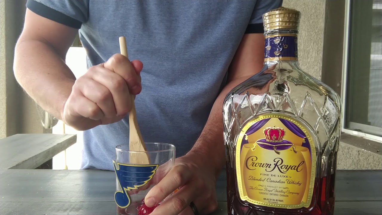 How To Make An Old Fashion At Home With Crown Royal - YouTube
