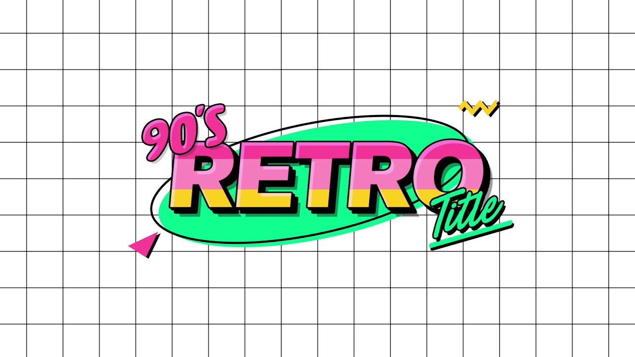 90s Retro Titles | After Effects Template - YouTube