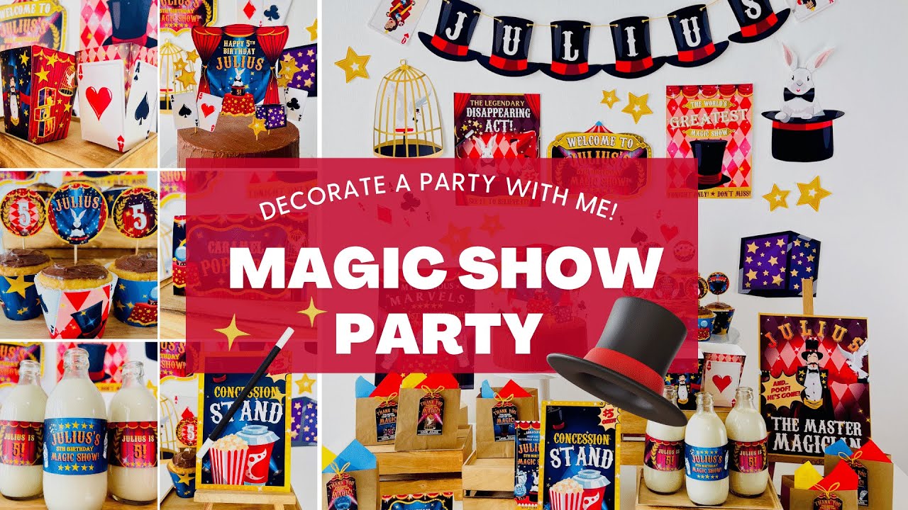 Magic Show Party Decorations | Kids Party Ideas - YouTube