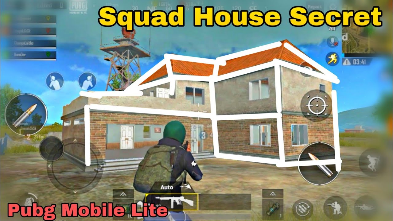 Squad House Secret Tricks Pubg Mobile Lite - YouTube