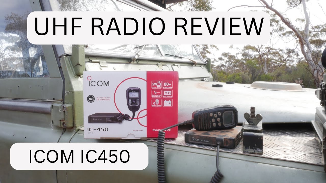 uhf radio review ICOM IC 450 - YouTube