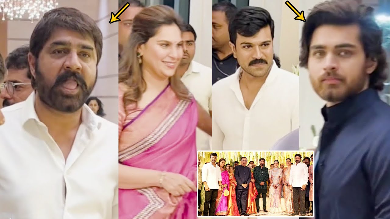 హీరో శ్రీకాంత్ కొడుకు😍: Ram Charan With Upasana and Hero Srikanth With His Son Roshan Meka ...