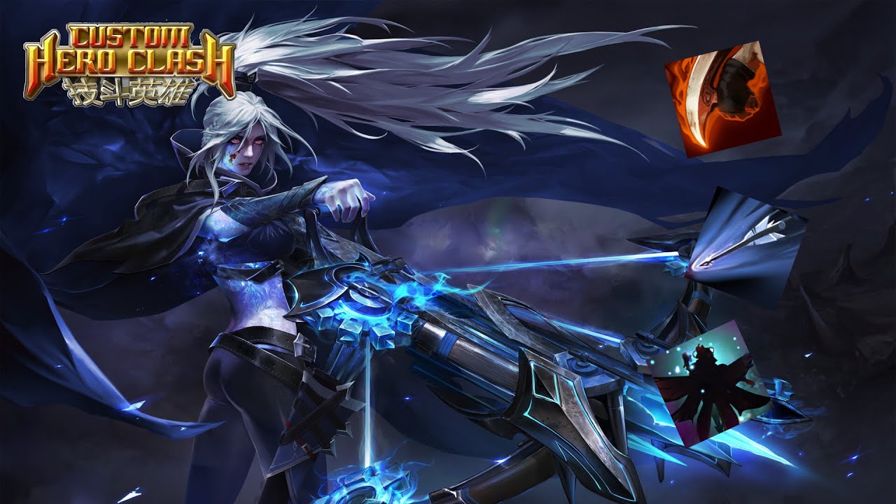 CUSTOM HERO CLASH DROW RANGER || DROW RANGER BUILD - YouTube