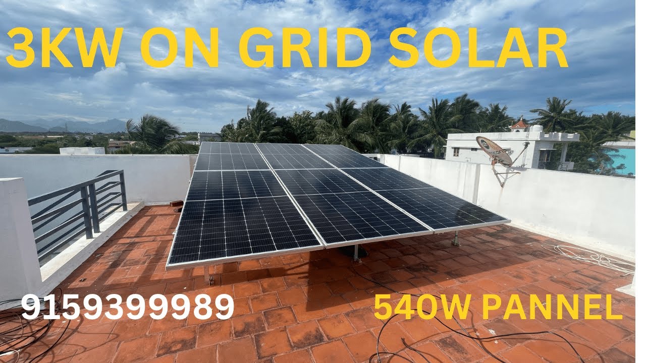 540W PANNEL | 3KW FOX INVERTER | SOLAR | Kaniyakumari | NET METER ...