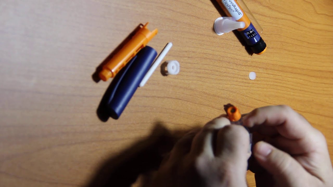 reusing disposable insulin pen - YouTube