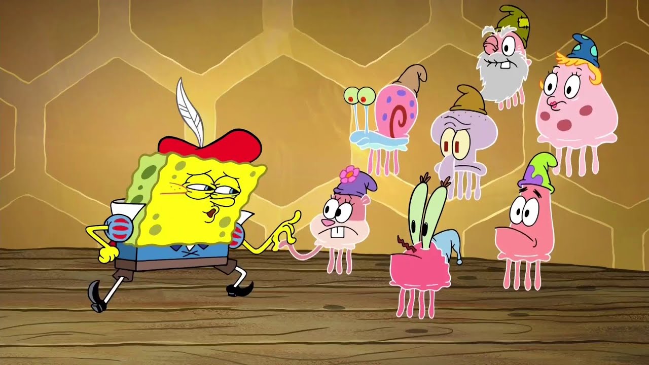 SpongeBob SquarePants Snow Yellow And The Seven Jellies Promo 1 ...