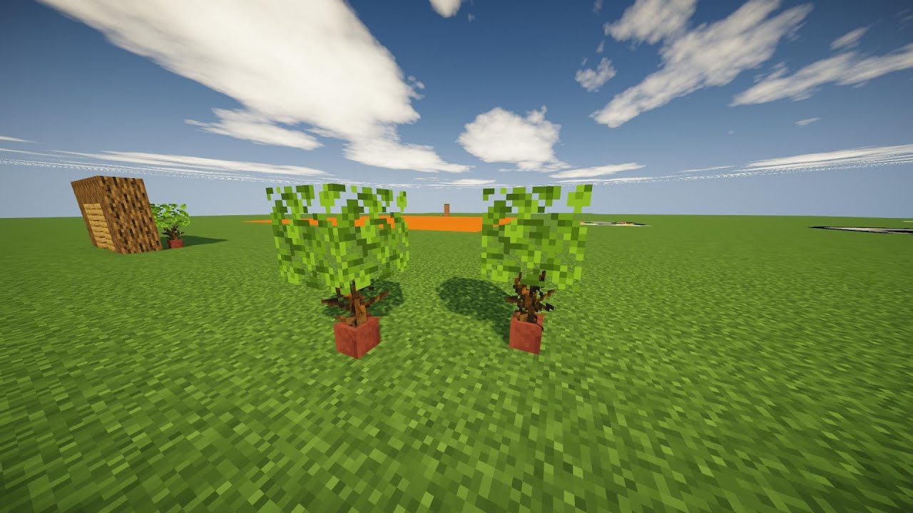Minecraft Decoration Real Plants - YouTube