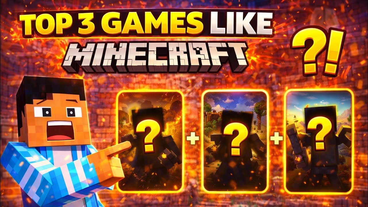 Top 3 *Best* Games Like Minecraft Who Are Exactly Copy Of MCPE 😍🥳 ...