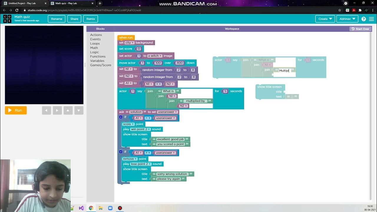 How to make a math quiz app - YouTube