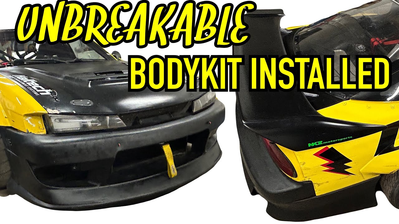 Nissan S13 S14 Unbreakable Drift Bodykit installation ! Never Fix ...