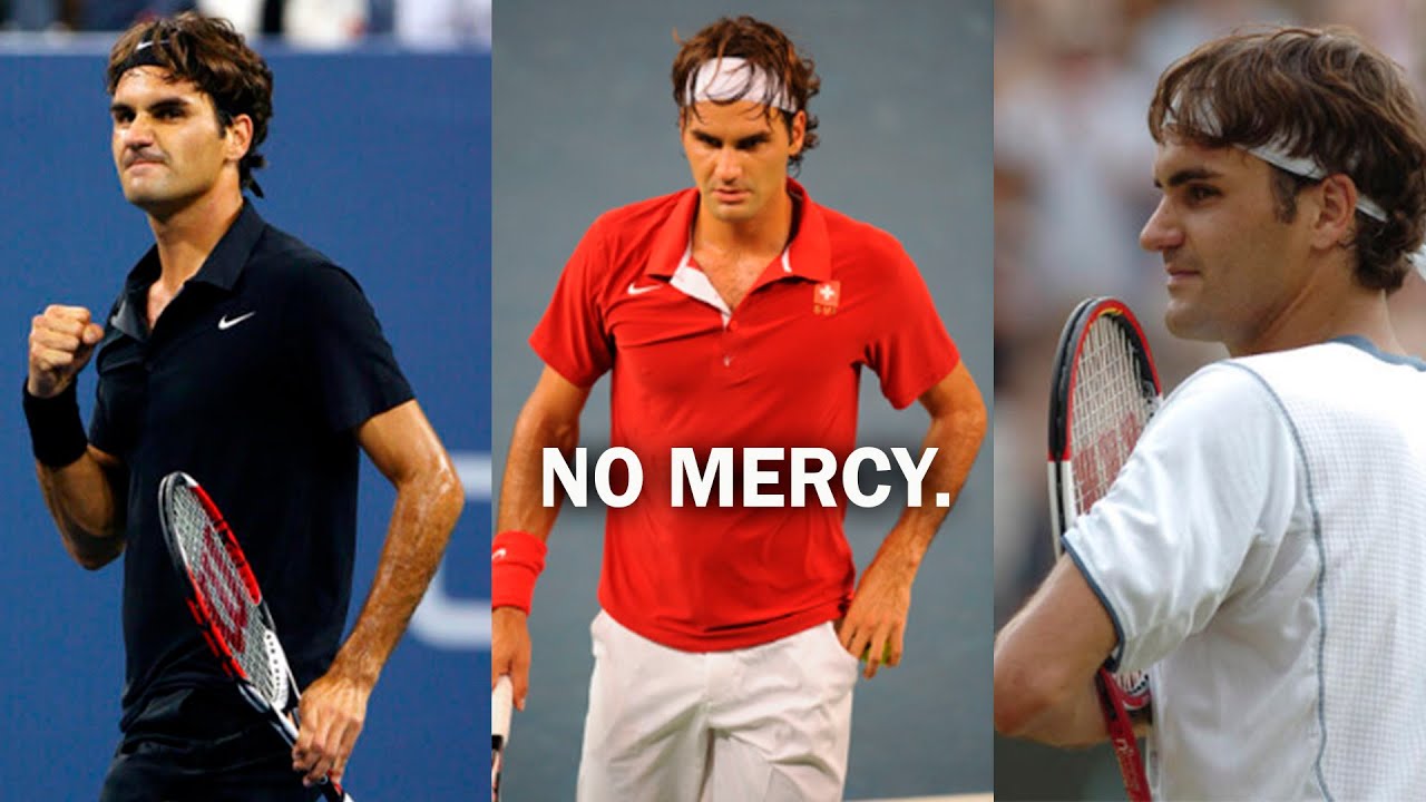 Prime Roger Federer had no mercy for his opponents - YouTube