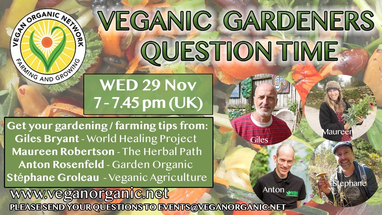 Veganic Gardeners’ Question Time 29th Nov - YouTube