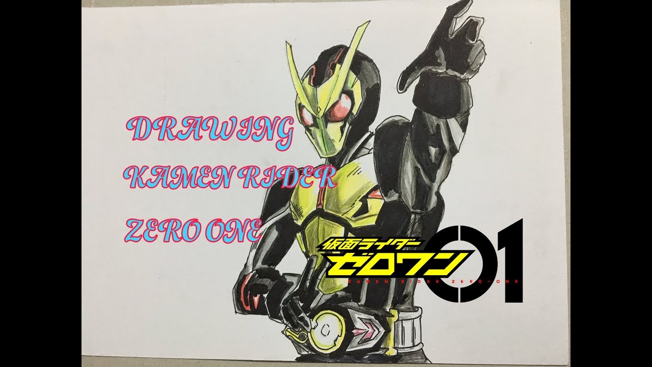 Drawing kamen rider zero one 01 - YouTube